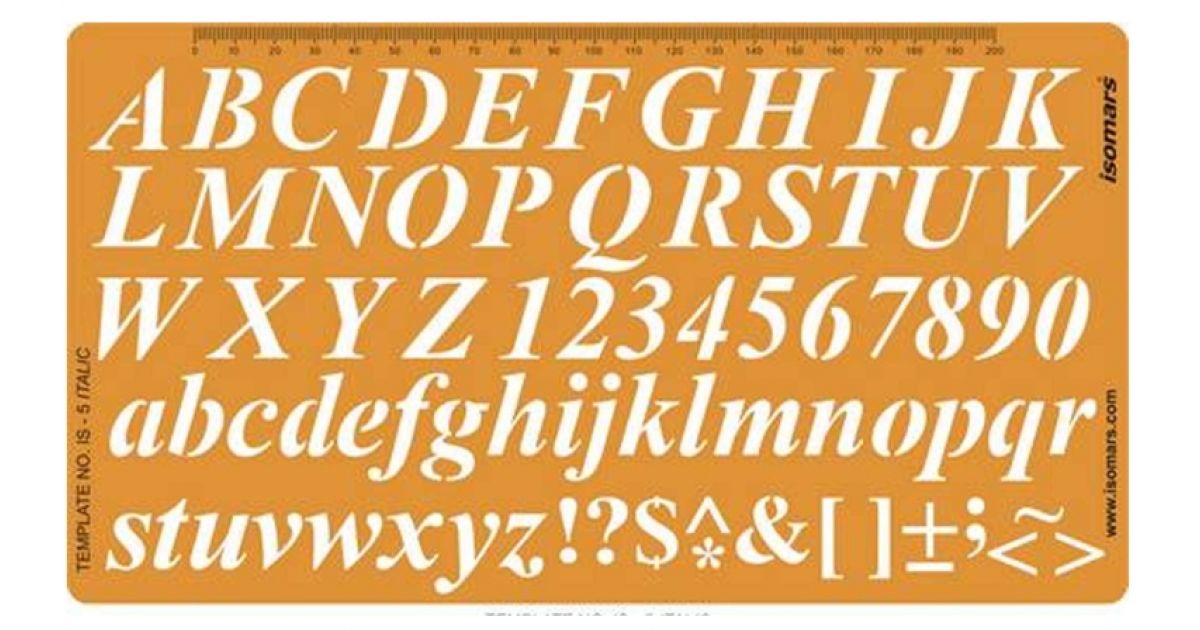 Drafting Stencil Isomars · Stationery