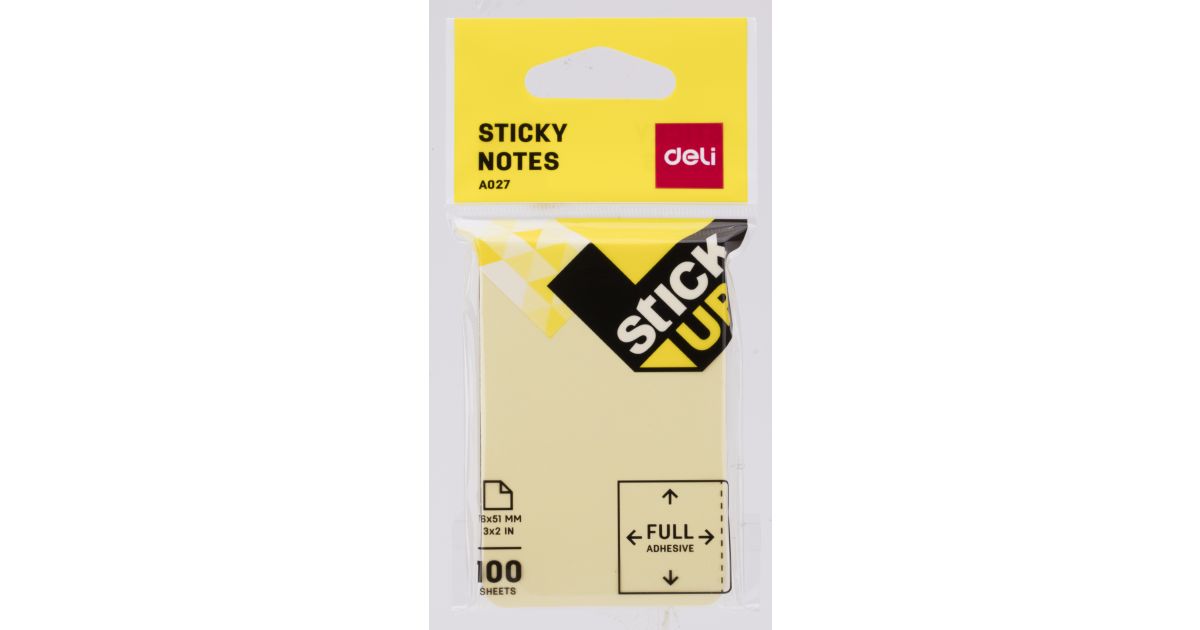 Full Sticky Note Deli 51x76mm · Stationery
