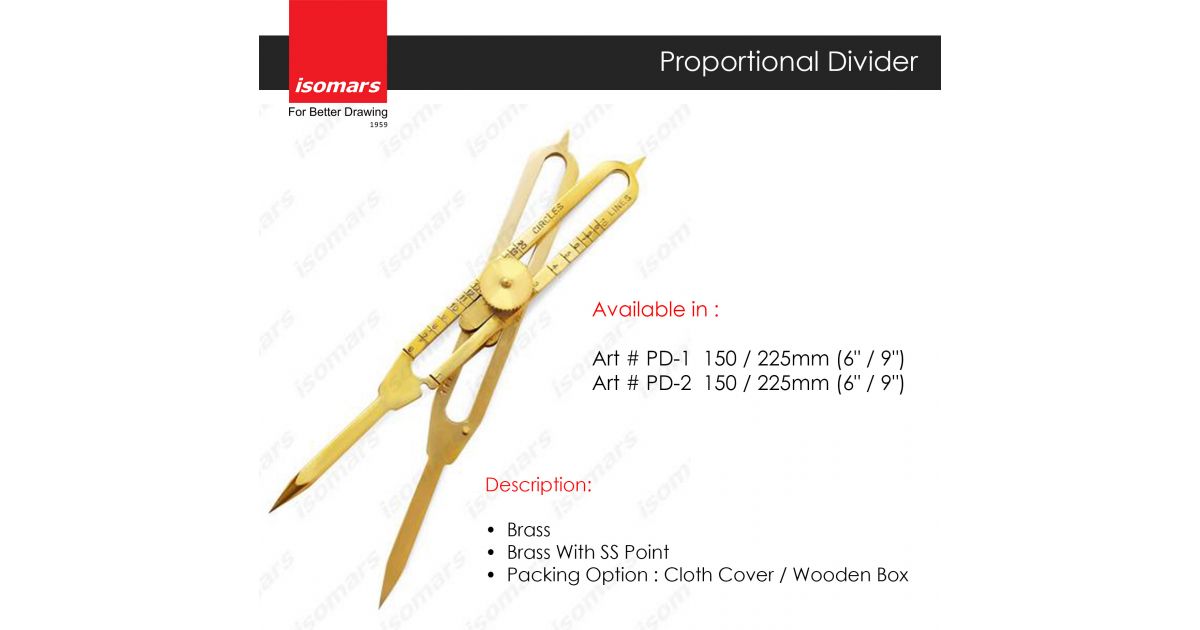 Proportional Divider Isomars · Stationery