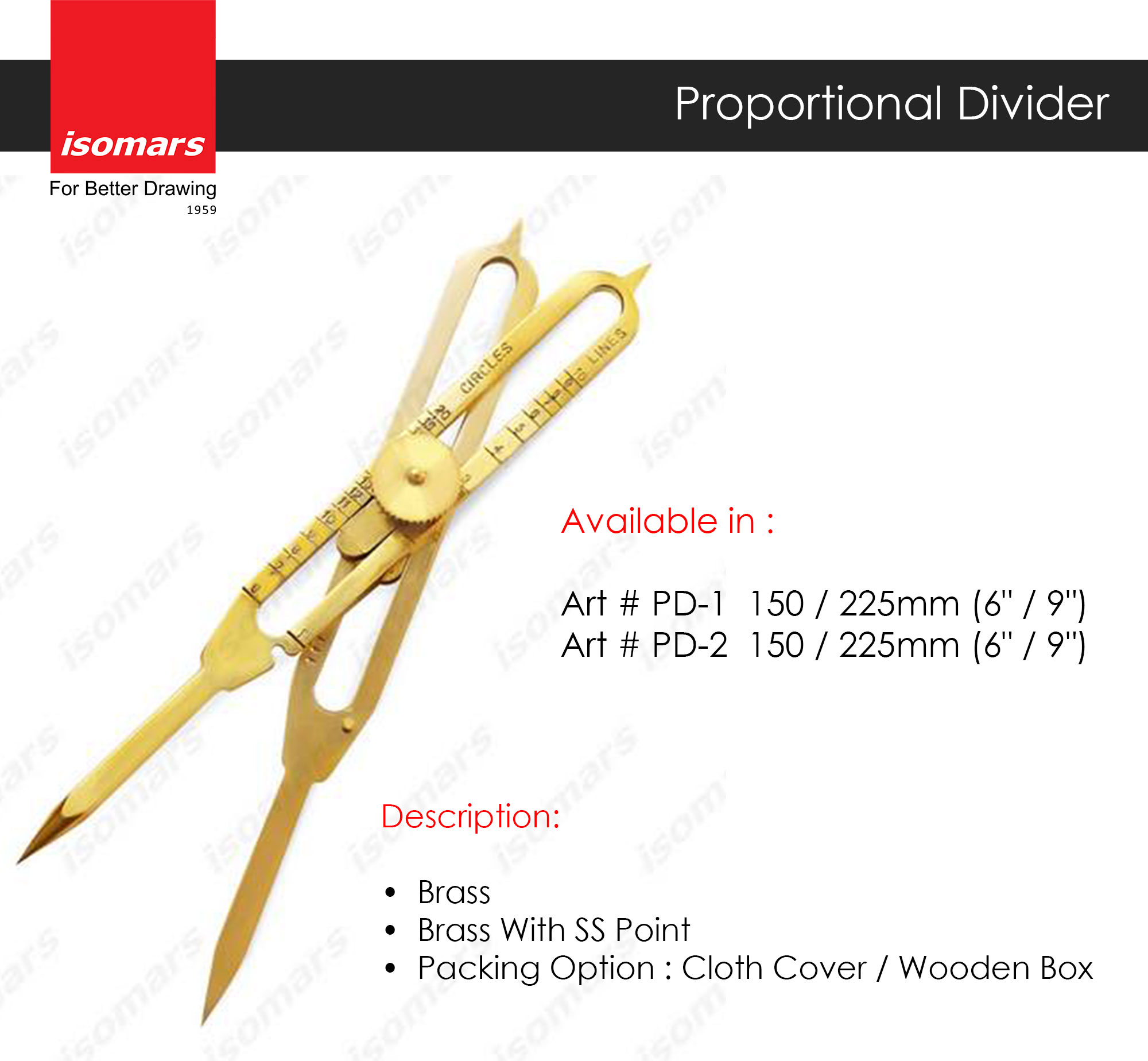 Proportional Divider Isomars · Stationery