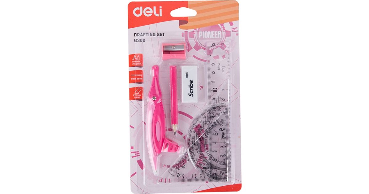 Ruler Set (Student) Deli Pioneer · Stationery