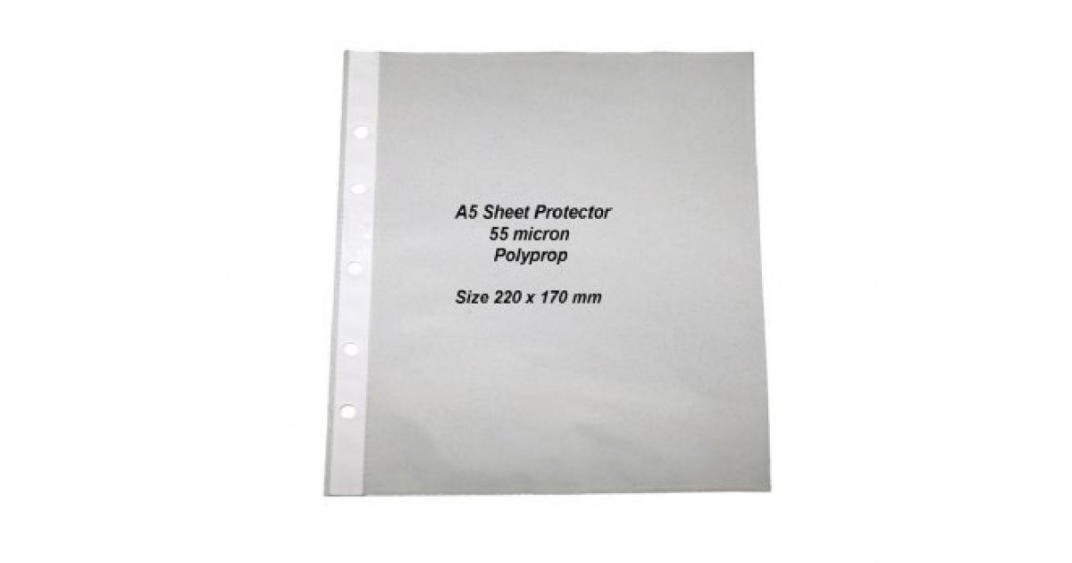 Sheet Protector 40mic 100 Pieces Geosm A5 · Stationery