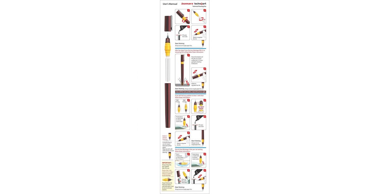 Technical Drawing Pen Set of 9 Isomars · Stationery