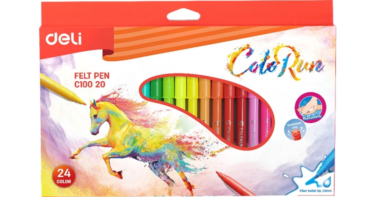 Water Color Pens Deli 24 Colors · Stationery